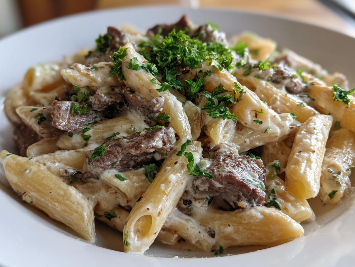 Creamy Garlic Beef Pasta: 30-Minute Masterpiece - Recipes Optimal